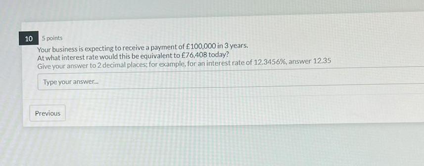 Solved 0 points Your business is expecting to receive a | Chegg.com