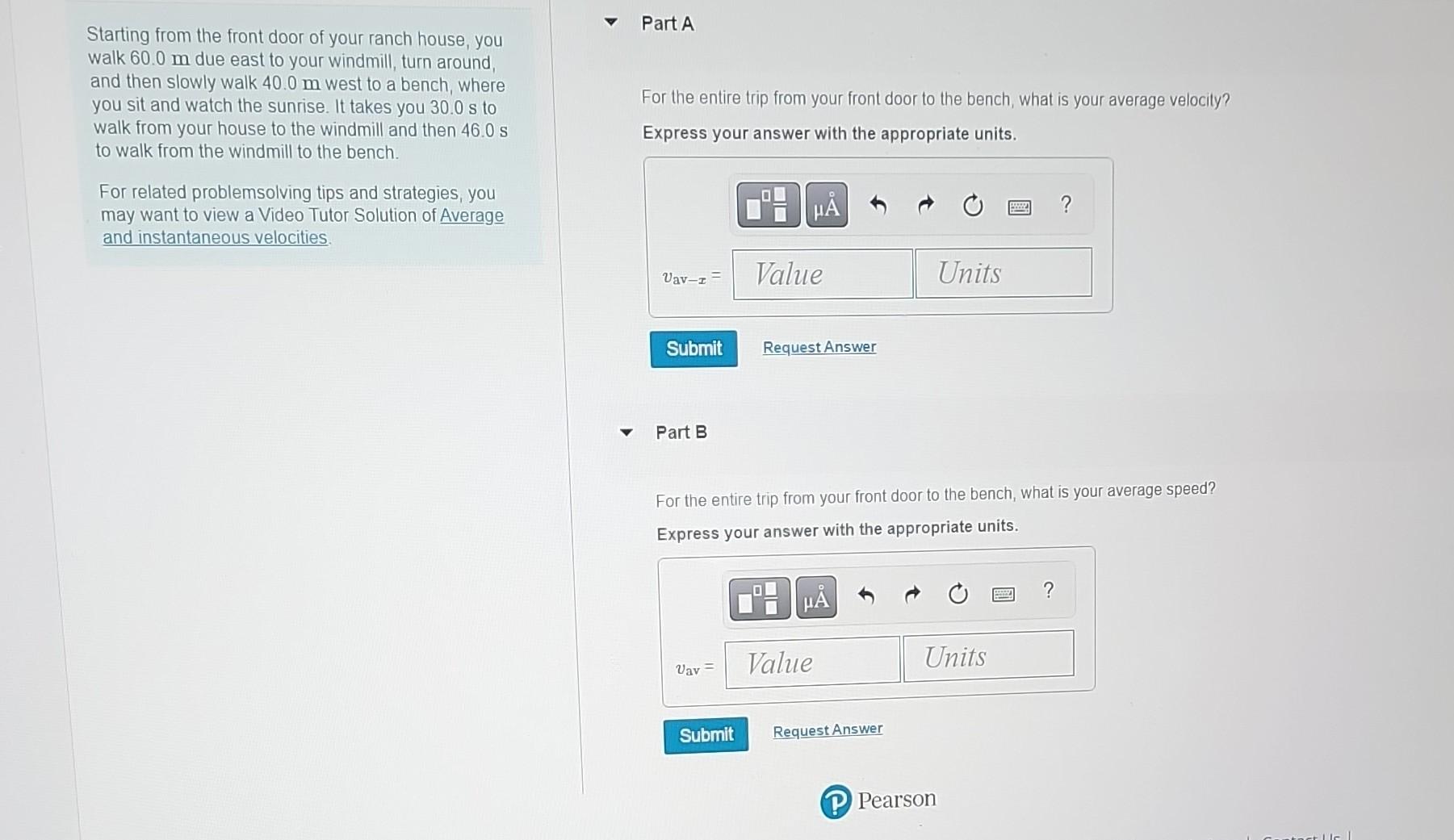 Solved Starting from the front door of your ranch house, you | Chegg.com