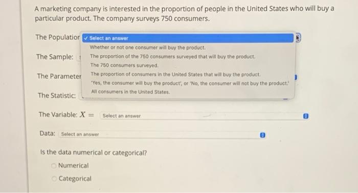 Solved A marketing company is interested in the proportion | Chegg.com