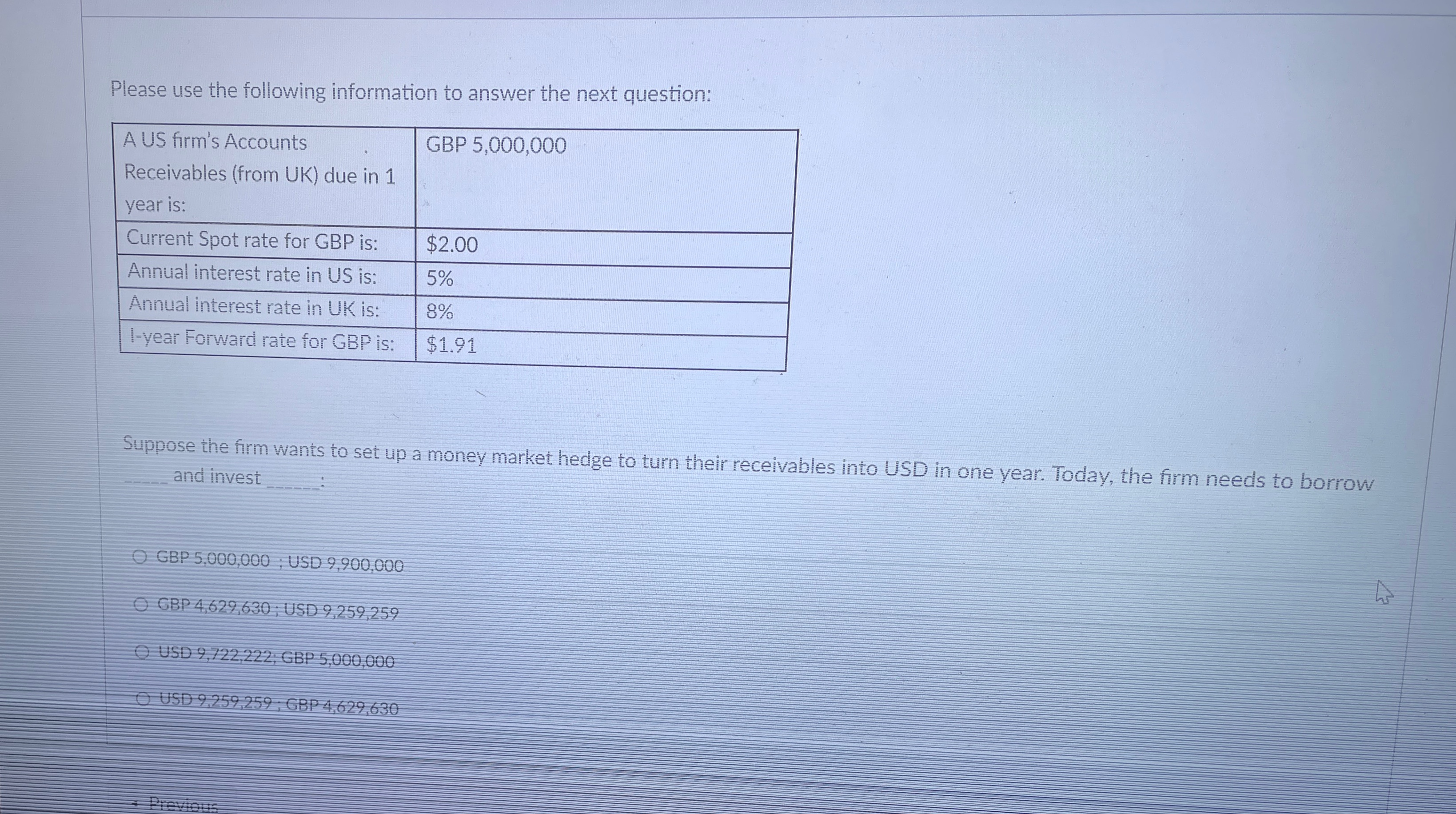 Solved Please use the following information to answer the | Chegg.com
