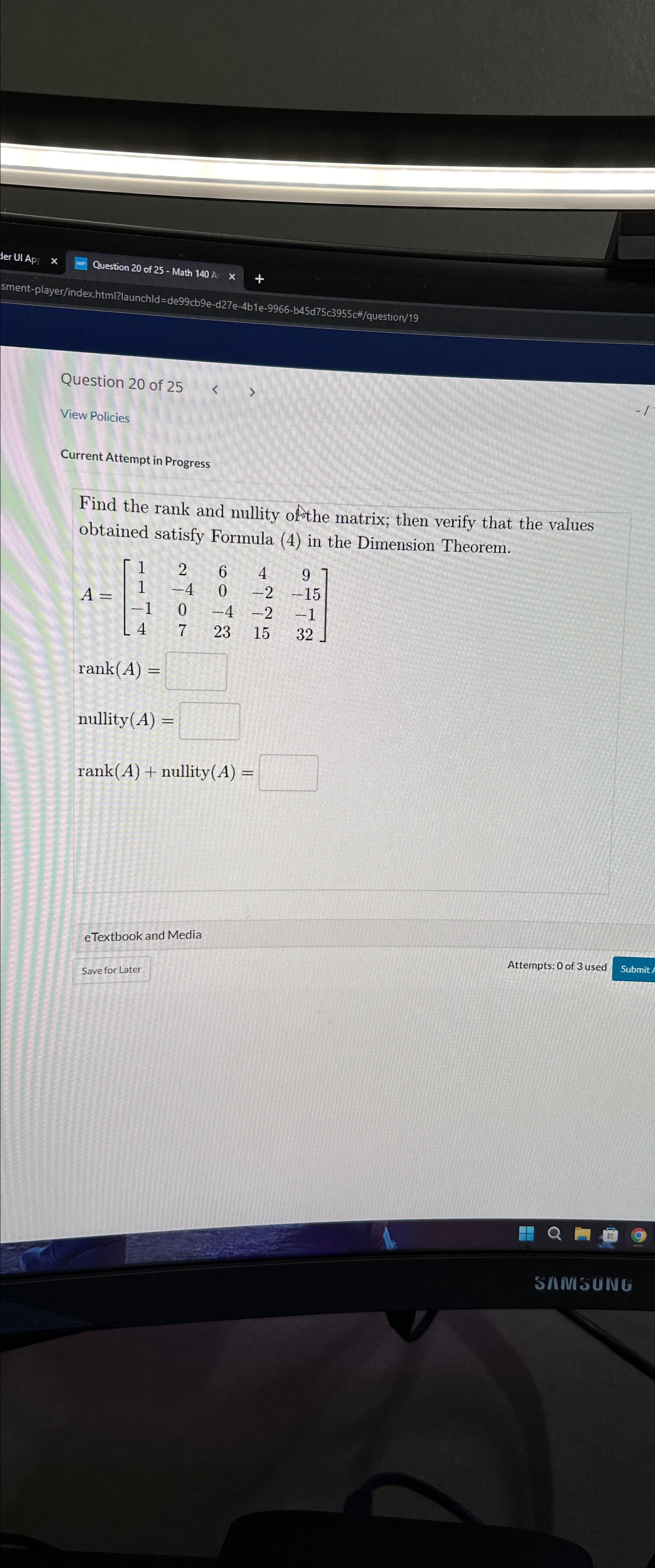 Solved Question 20 ﻿of 25View PoliciesCurrent Attempt in | Chegg.com