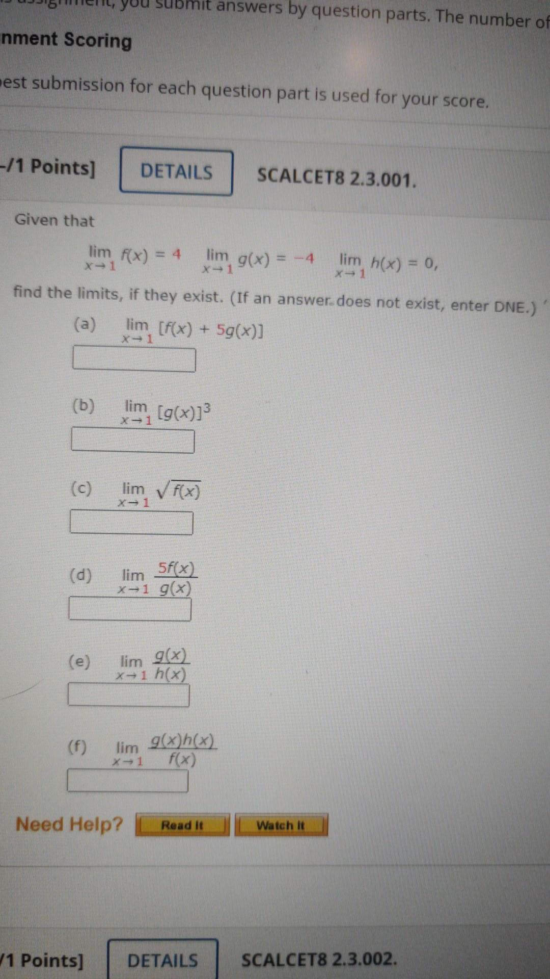 Solved nit answers by question parts. The number of Inment | Chegg.com