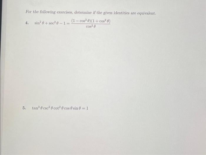 Solved For the following exercises, determine if the given | Chegg.com