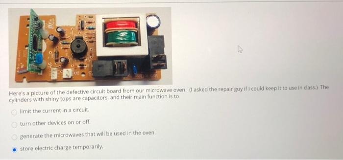 Solved Here's a picture of the defective circuit board from | Chegg.com
