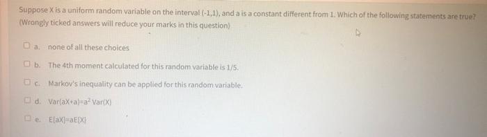 Solved Suppose X is a uniform random variable on the | Chegg.com