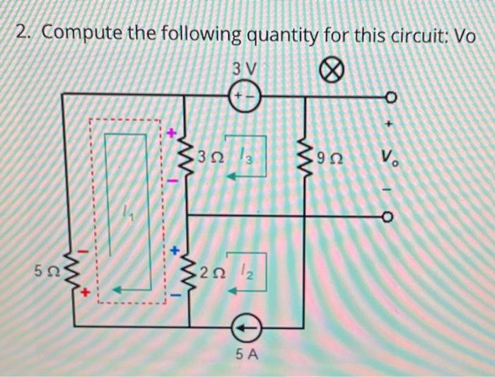 Solved 2. Compute the following quantity for this circuit: | Chegg.com