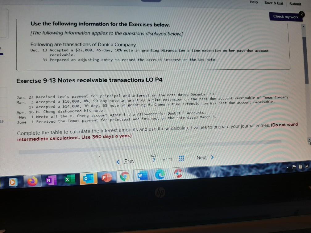 Solved Help Save & Exit Submit Check my work Use the | Chegg.com