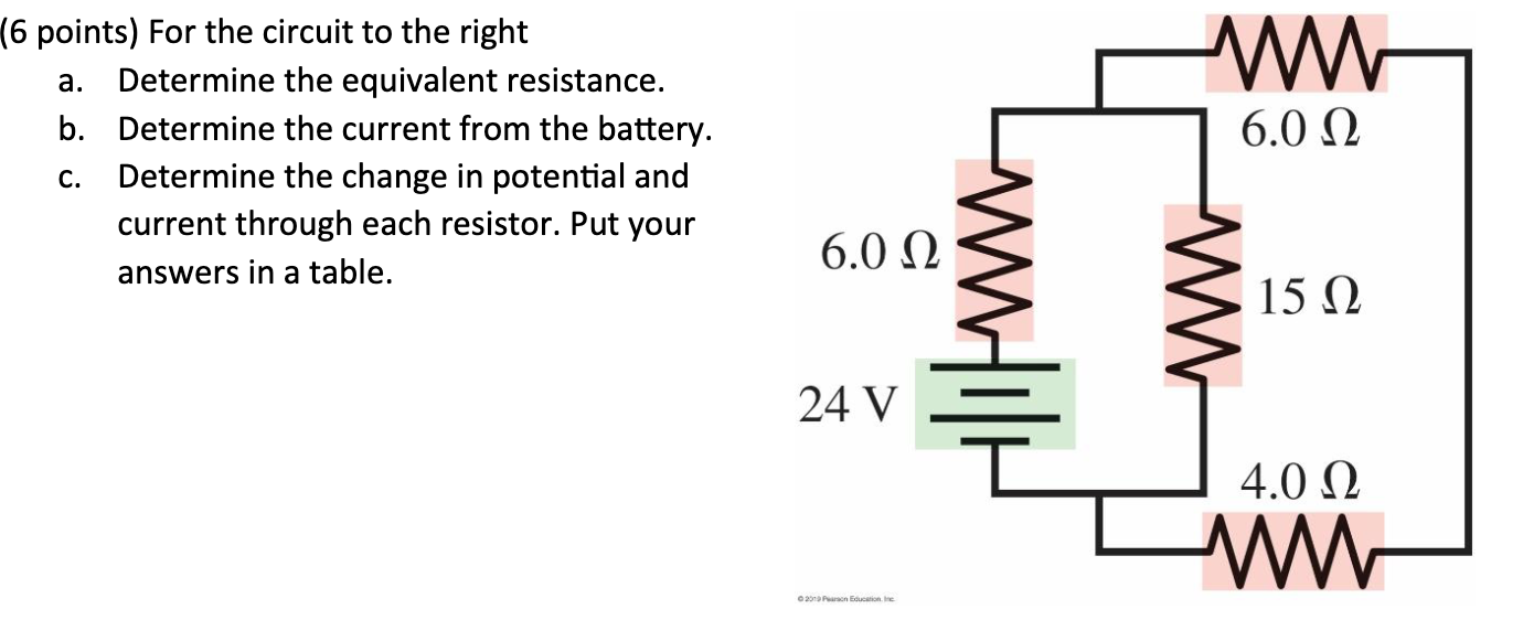 Solved (6 ﻿points) ﻿For the circuit to the righta. | Chegg.com