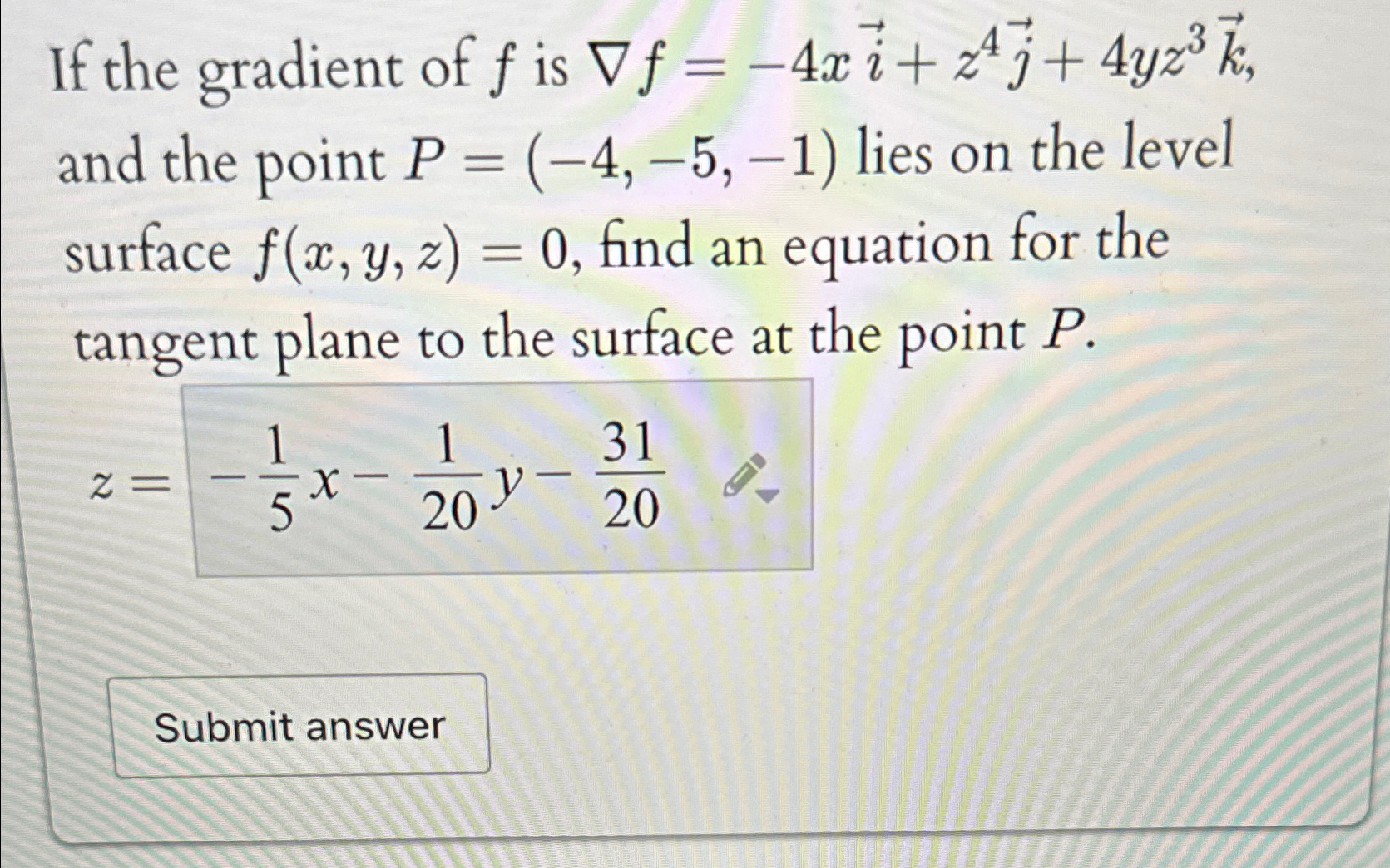 Solved If the gradient of f ﻿is | Chegg.com