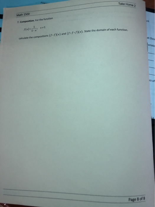 Solved ALE Take Home 2 Math 1500 are 1. A Rational | Chegg.com