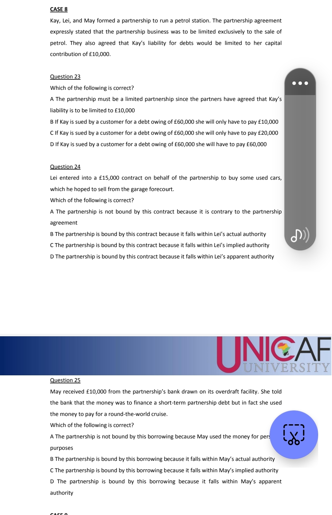 Solved CASE 8Kay, Lei, and May formed a partnership to run a | Chegg.com