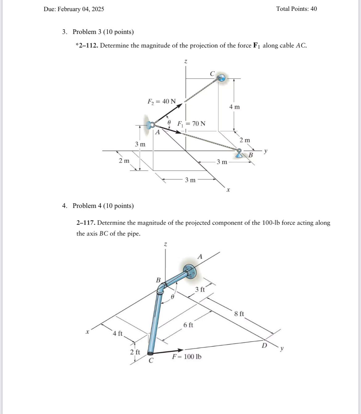 Solved 3. ﻿Problem 3 ( 10 ﻿points)*2-112. ﻿Determine the | Chegg.com