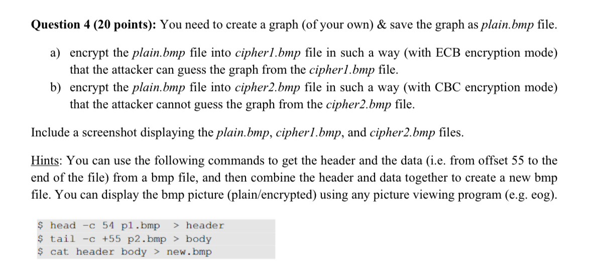 Solved by an EXPERT Question 4 (20 ﻿points): You need to create a graph | Chegg.com