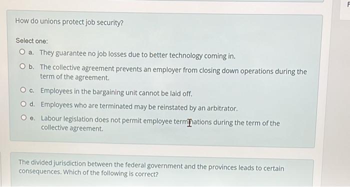 Solved Time left 2:00:00 A modified union shop lays out | Chegg.com