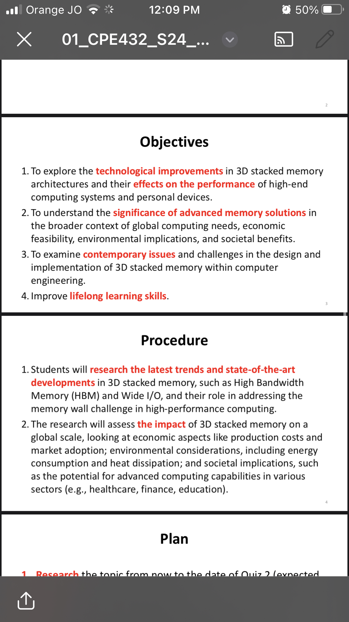Solved ObjectivesTo explore the technological improvements | Chegg.com