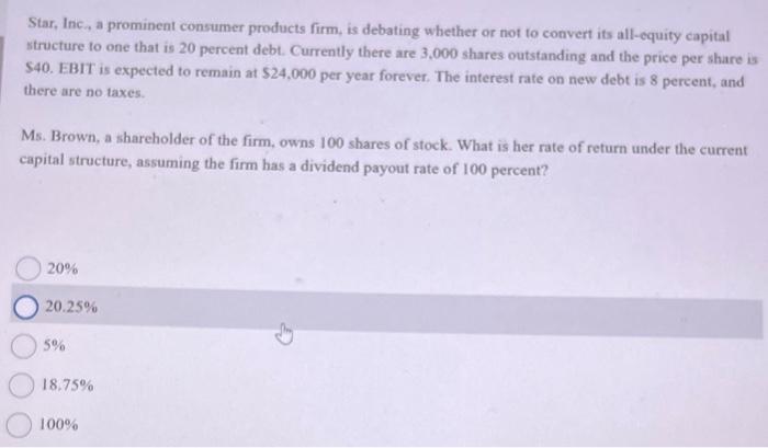 Solved Right now, PP Co. has a capital structure that | Chegg.com