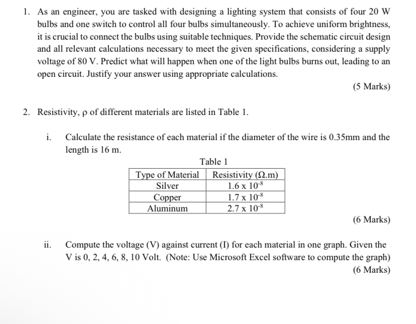 Solved As an engineer, you are tasked with designing a | Chegg.com