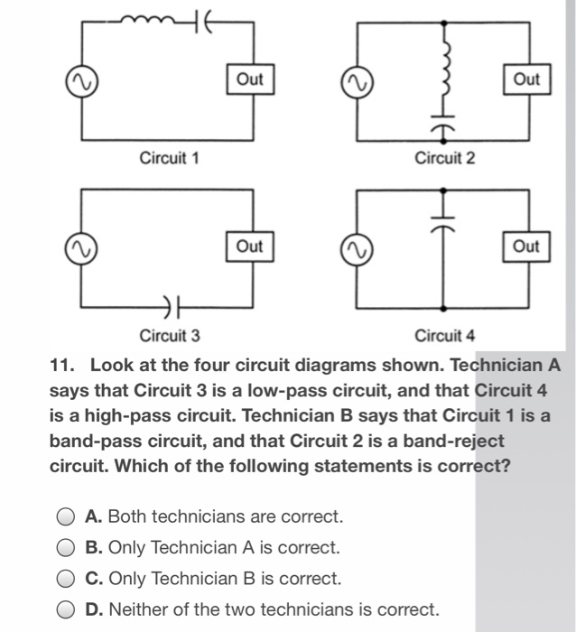 Solved Out Out Circuit 1 Circuit 2 Out Out Circuit 3 Circuit | Chegg.com