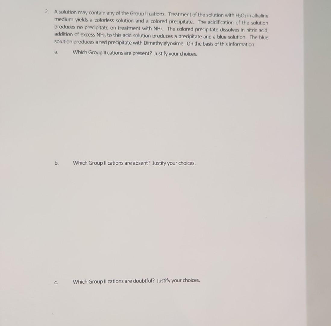Solved 1 Write Balanced Net Ionic Equations For The 3315