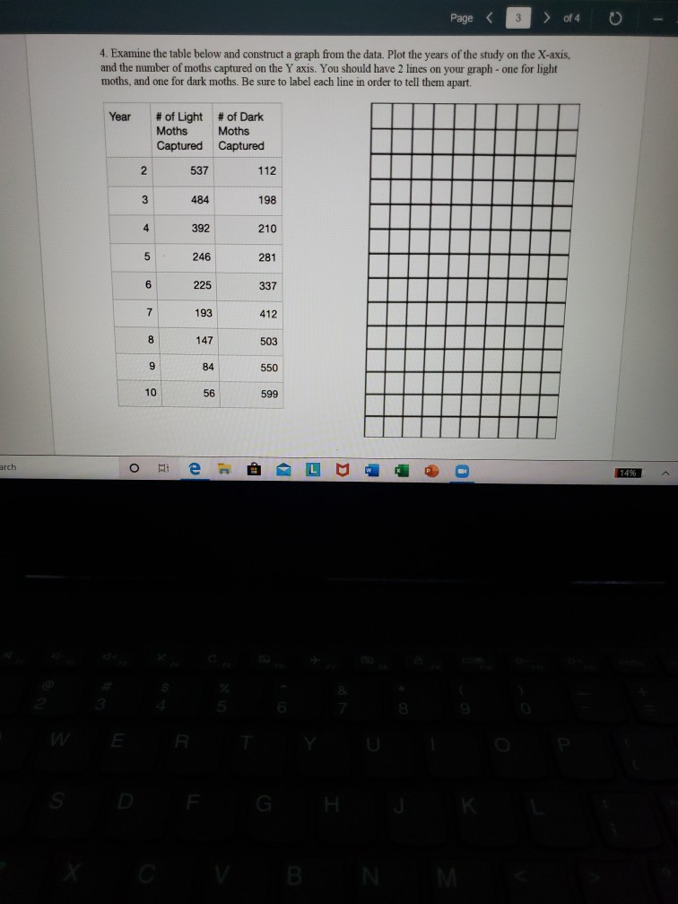 Solved Page 5 3 > of 4 4. Examine the table below and | Chegg.com