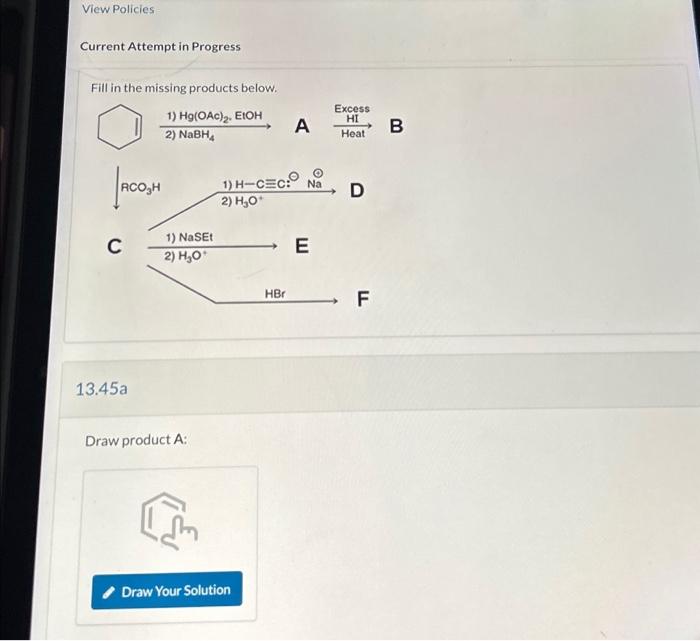 Solved View Policies Current Attempt in Progress Fill in the | Chegg.com