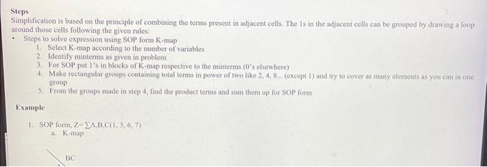 Solved Simplification is based on the principle of combining | Chegg.com