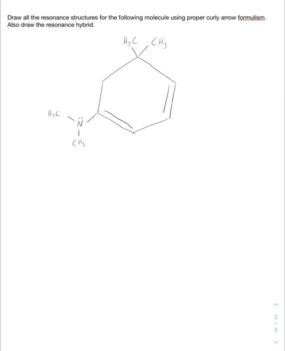 Solved Draw all the resonance structures for the following | Chegg.com