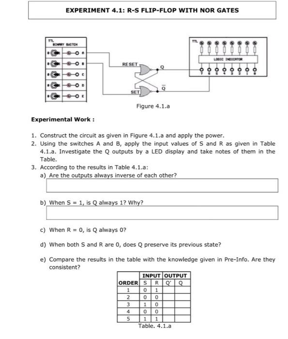Solved Experimental Work: 1. Construct the circuit as given | Chegg.com