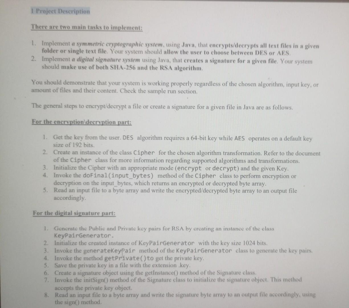 Solved There are two main tasks to implement: 1. Implement a | Chegg.com