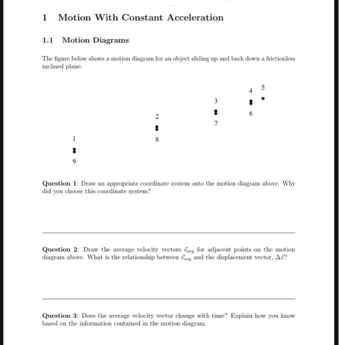 Solved The figure below shows a motion diagram for an object | Chegg.com
