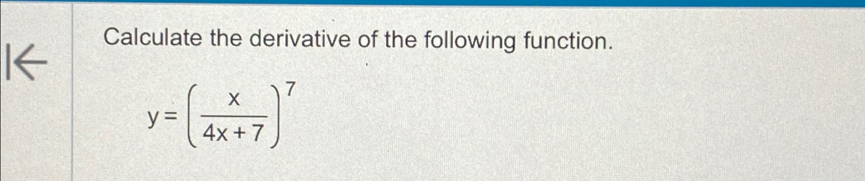 Solved Calculate the derivative of the following | Chegg.com