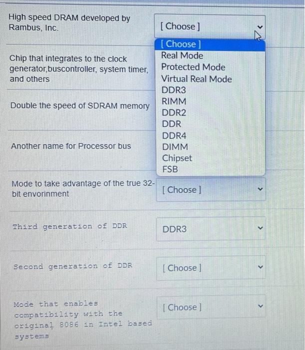 Solved High speed DRAM developed by Rambus, Inc. Chip that | Chegg.com