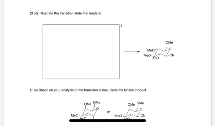 Solved e) is pes) Provide the chair transition state to | Chegg.com