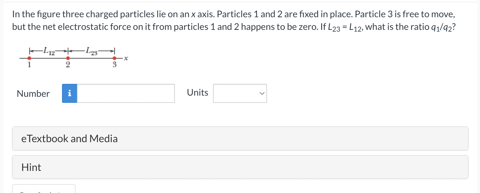 Solved In the figure three charged particles lie on an x | Chegg.com