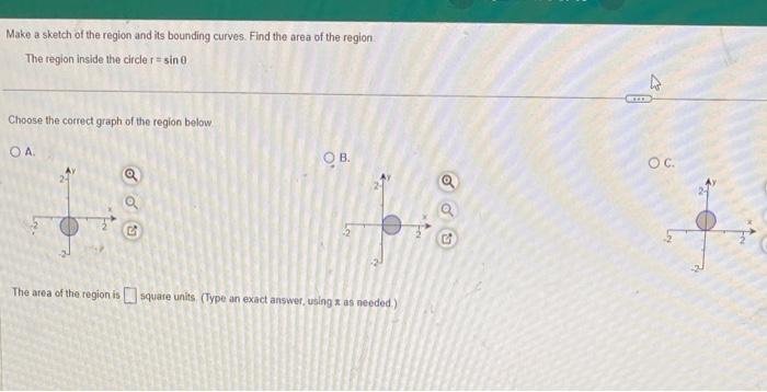 Solved Make a sketch of the region and its bounding curves. | Chegg.com