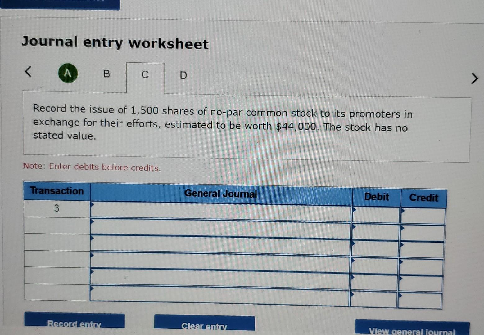 Solved Exercise 11-4 Recording stock issuances LO P1 Prepare | Chegg.com