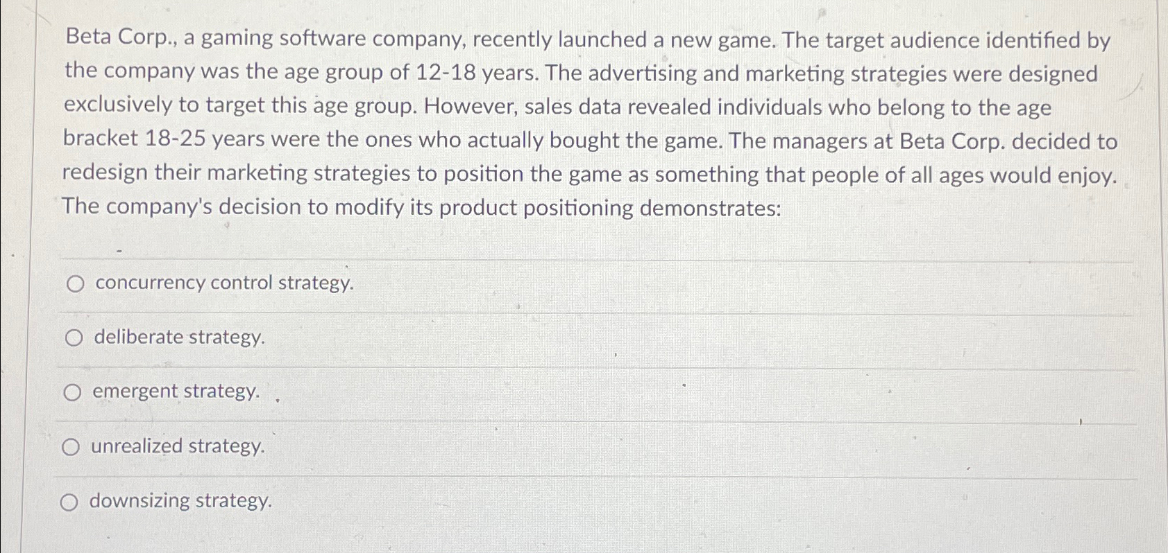 Solved Beta Corp., a gaming software company, recently | Chegg.com
