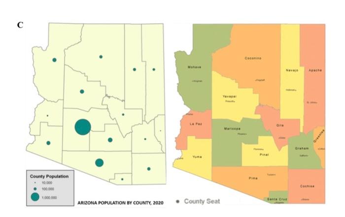 Solved с CH Na La Pin County Population ima 10.000 900.000 | Chegg.com