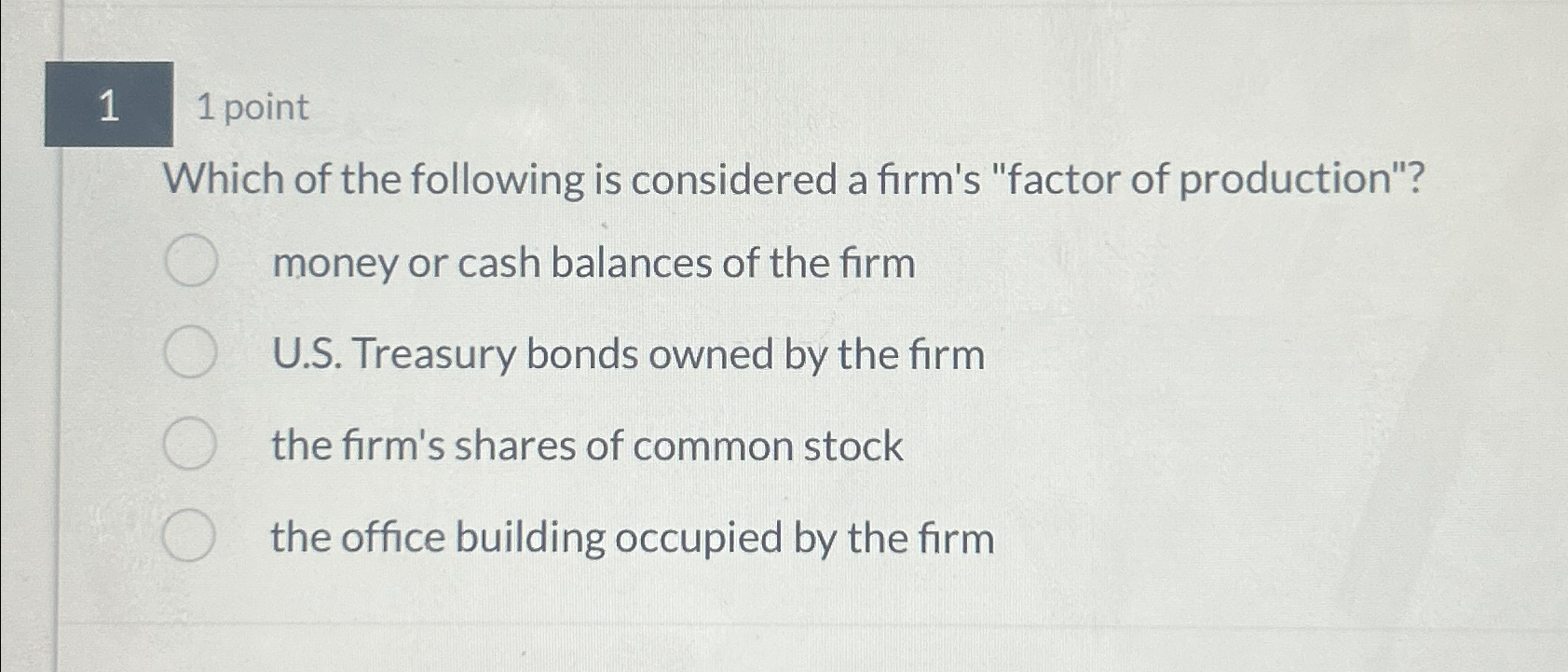 Solved 11 ﻿pointWhich of the following is considered a | Chegg.com