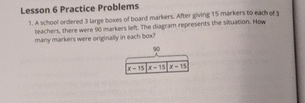 Solved Lesson 6 ﻿Practice ProblemsA school ordered 3 ﻿large | Chegg.com