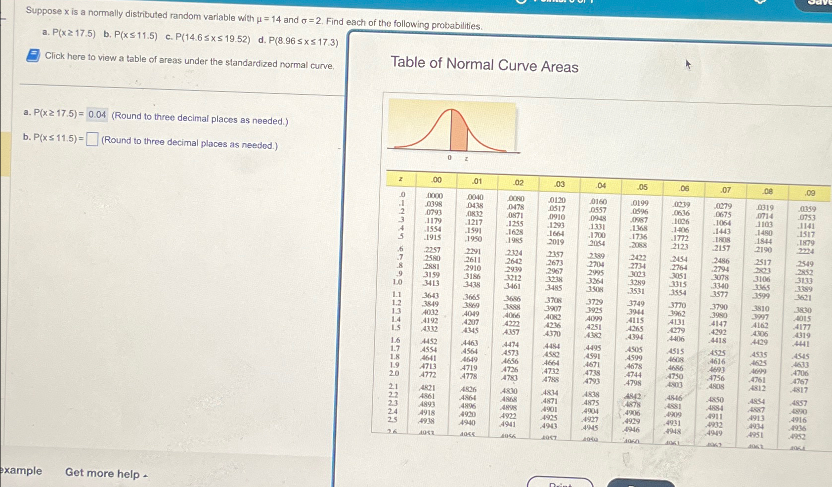 Solved Suppose x ﻿is a normally distributed random variable | Chegg.com