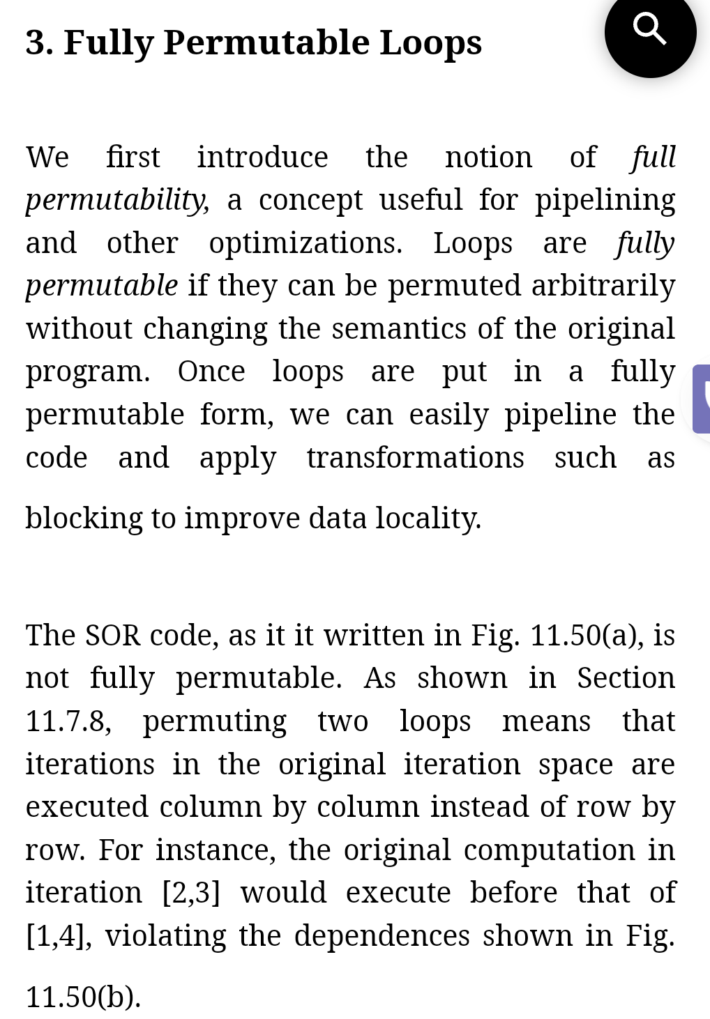 Solved 3. Fully Permutable Loops We first introduce the | Chegg.com