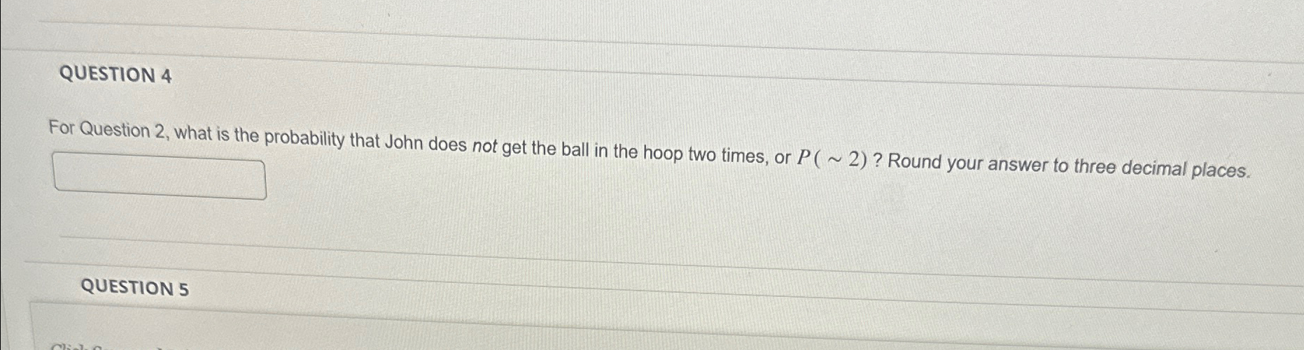 Solved QUESTION 4For Question 2, what is the probability | Chegg.com Solved QUESTION 4For Question 2, what is the probability | Chegg.com