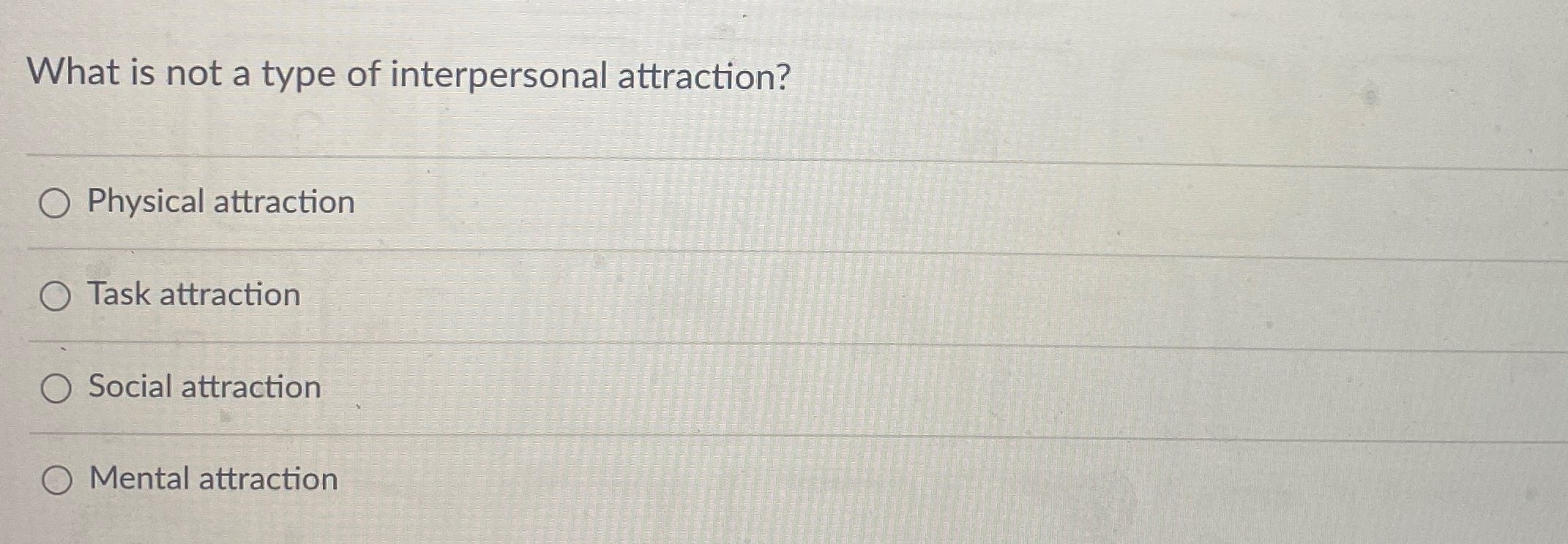 Solved What is not a type of interpersonal | Chegg.com