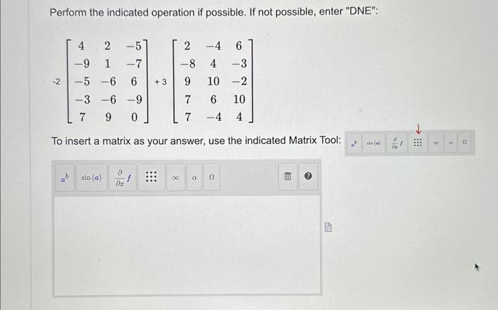 Solved Perform the indicated operation if possible. If not | Chegg.com