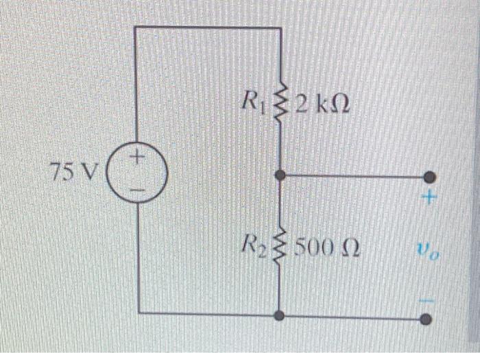 Solved Consider the voltage-divider circuit shown inAssume | Chegg.com