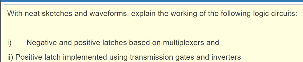 Solved With neat sketches and waveforms, explain the working | Chegg.com