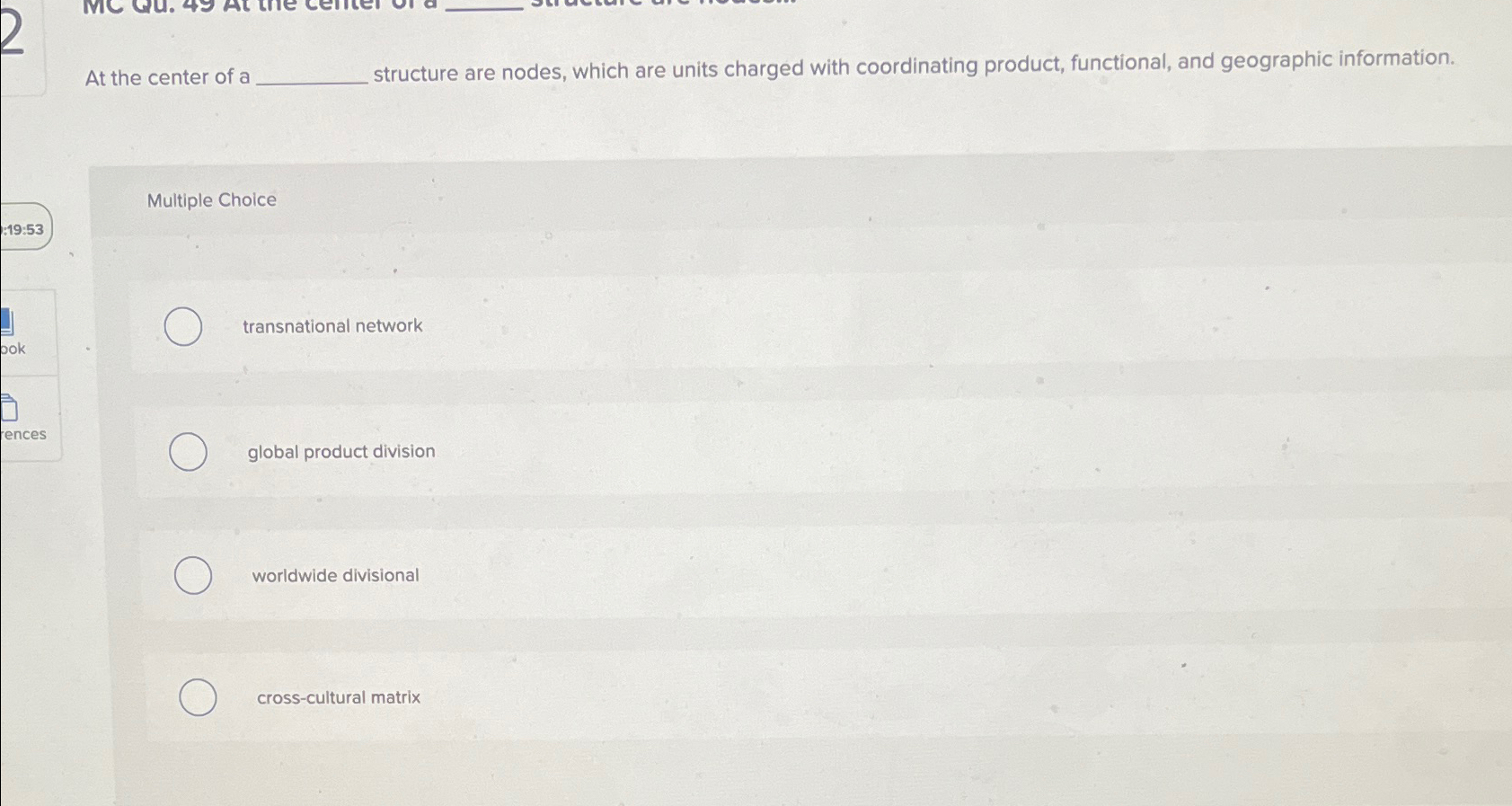 Solved At the center of a structure are nodes, which are | Chegg.com