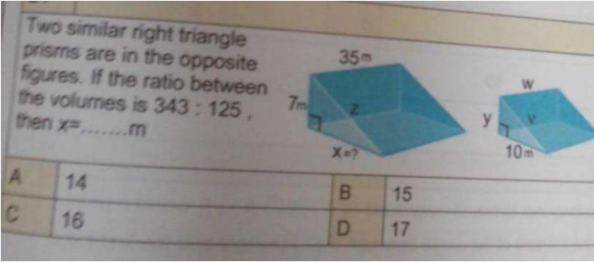 Solved Two similar right triangle prisms are in the opposite | Chegg.com