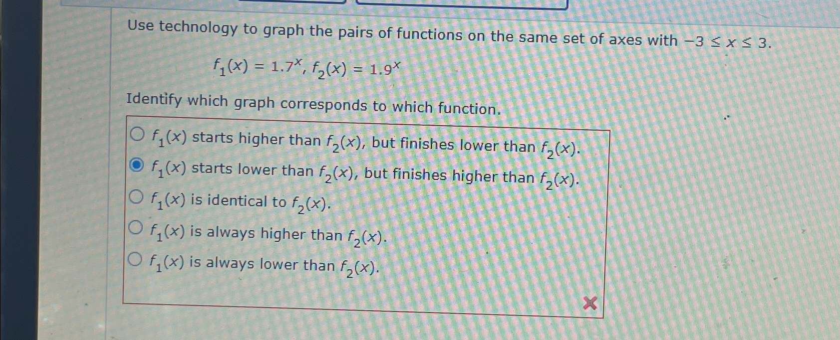 Solved Use technology to graph the pairs of functions on the | Chegg.com